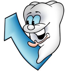 Smiling tooth Royalty Free Vector Image - VectorStock