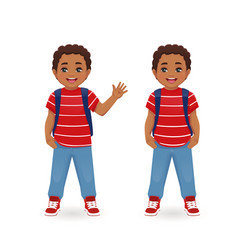 School boy emotions Royalty Free Vector Image - VectorStock