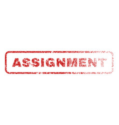 Assignment rubber stamp Royalty Free Vector Image