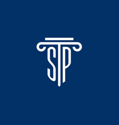 Sp initial wedding monogram logo Royalty Free Vector Image