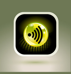 Sphere app icon conceptual hi-tech design Vector Image