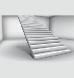 Staircase with blue carpet stairs Royalty Free Vector Image