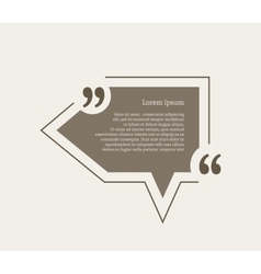 Quotation mark speech bubble Royalty Free Vector Image