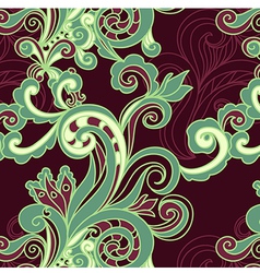 Seamless background with swirls Royalty Free Vector Image