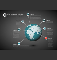 World map globe template Royalty Free Vector Image