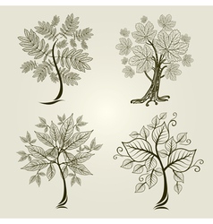Decorative tree Royalty Free Vector Image - VectorStock