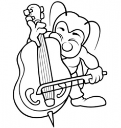 Bug and saxophone Royalty Free Vector Image - VectorStock