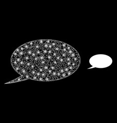 Flare network chat message with colored lightspots