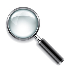 Realistic magnifier magnifying glass magnify Vector Image