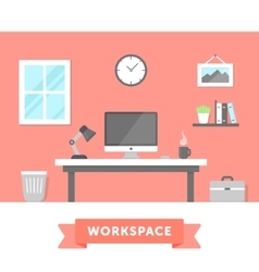 Workspace Royalty Free Vector Image - VectorStock
