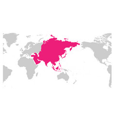 World map with highlighted india Royalty Free Vector Image