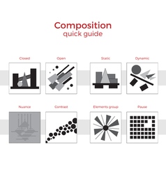 Composition quick guide Royalty Free Vector Image