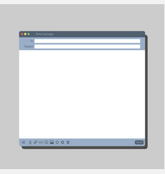 Email message interface Royalty Free Vector Image