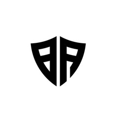 Ba monogram logo with abstract line Royalty Free Vector