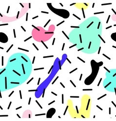 Pattern 80s seamless background retro Royalty Free Vector