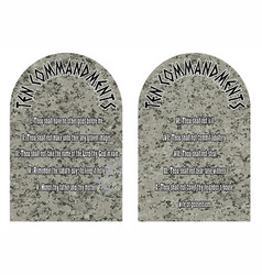 The ten commandments Royalty Free Vector Image