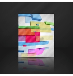 Abstract white rectangle shapes background Vector Image