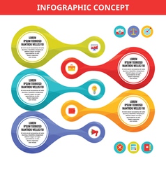 Modern infographics head design template Vector Image