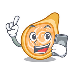 Up board chicken coxinhas on table cartoon Vector Image