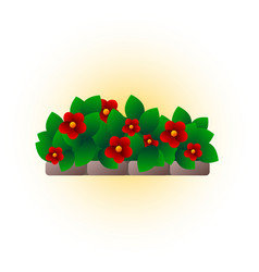 Flower bed Royalty Free Vector Image - VectorStock