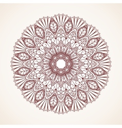 Ornamental round lace pattern Royalty Free Vector Image
