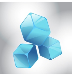 Blue Block Background Royalty Free Vector Image