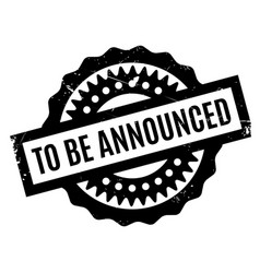 Announcement rubber stamp Royalty Free Vector Image
