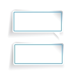 Empty sticker label set Royalty Free Vector Image