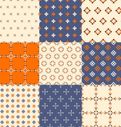 Pattern set Royalty Free Vector Image - VectorStock