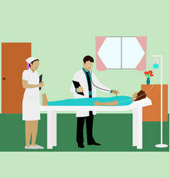 Cartoon sick flu woman Royalty Free Vector Image