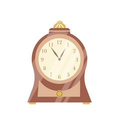 Clock with snail template Royalty Free Vector Image