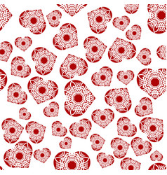 Abstract seamless heart pattern background paper Vector Image