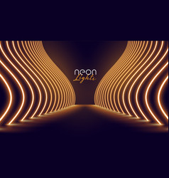 Vip neon lights entrance way background Royalty Free Vector