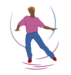 Dancing guy Royalty Free Vector Image - VectorStock
