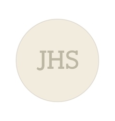 First communion jhs icon Royalty Free Vector Image