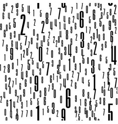 Seamless pattern with the numbers Royalty Free Vector Image