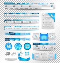 Web buttons and bars Royalty Free Vector Image