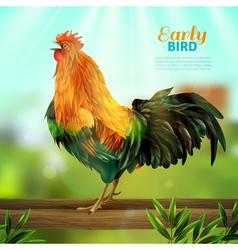 Cockerel Rooster Royalty Free Vector Image - VectorStock