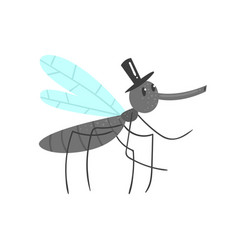 Cartoon gnat Royalty Free Vector Image - VectorStock