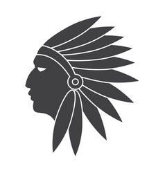 Indian head Royalty Free Vector Image - VectorStock
