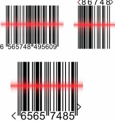 Barcode and be unique text Royalty Free Vector Image