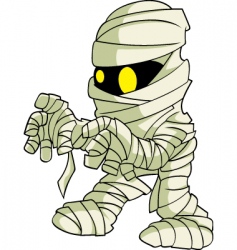 Letter m vocabulary walking mummy Royalty Free Vector Image