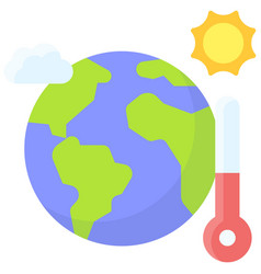 Earth day with funny character Royalty Free Vector Image