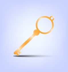 Gold key Royalty Free Vector Image - VectorStock