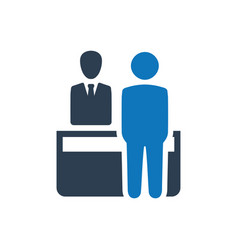 Office working icon Royalty Free Vector Image - VectorStock