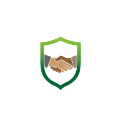 Hand shake logo Royalty Free Vector Image - VectorStock