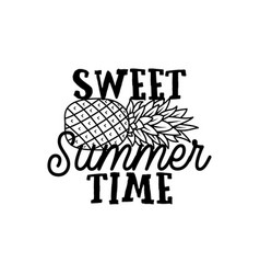 Summer poster with fruit alphabet Royalty Free Vector Image