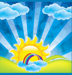 Spring frame Royalty Free Vector Image - VectorStock