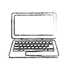 Laptop computer device technology wireless Vector Image