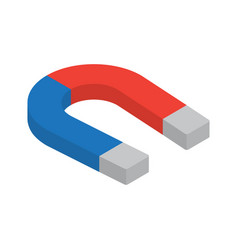 Set Magnets In Different Shapes On White Vector Image